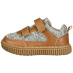 OshKosh B'Gosh Boy's Jasper Sneaker, tan/Grey, 12 M US Little Kid