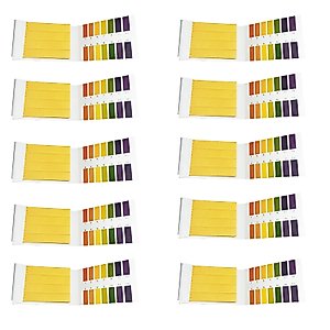 Jimitop pH Test Strips,10 Packs of 800 Strips pH 1-14 Test Paper,for Urine,Saliva,Drinking Water,Pool,Spa,Soap,Fish Tank and Liquids
