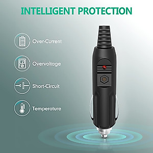 Aprelco Car DC Adapter Compatible with Panasonic KX-TS4100 TS4100B Phone Car Plug Charger Cable PSU