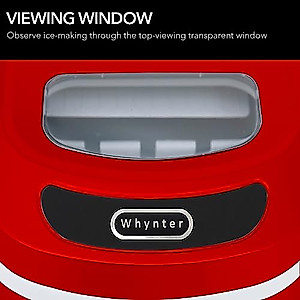Whynter IMC-270MR Compact Portable 27 lb capacity-Red Ice Makers, One Size