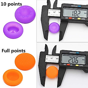 30PCS Joystick Thumb Stick Grips Cap Gamepad Replacement Parts Colorful Rubber Cover Compatibled For PS3 / PS4 / Xbox 360 / Xbox One Analog Controllers
