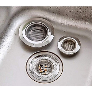 Hair Catcher Shower Drain(3 Pack), Bathtub Drain Cover, Sink Tub Drain Stopper, Sink Strainer for Kitchen and Bathroom, Hair Stopper for Bathtub Drain Cover Size from 2.13'' to 4.5''.