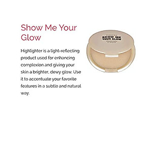 Elizabeth Mott Show Me Your Glow Shimmer Shadow and Highlighter Makeup - Natural Face Glow Makeup - Cruelty Free and Paraben Free - Illuminating Pearl Highlight - Compact Powder Highlighter (10g)