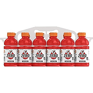 Gatorade - Sports Drinks G Zero Thirst Quencher, Fruit Punch, 12oz Bottles (12 Pack)