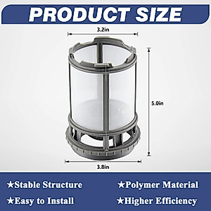 Funmit W10872845 Dishwasher Pump Filter Cup Replacement for Whirlpool Kenmore Amana Kitcheniad Dishwasher Replaces 8579307 AP6030094 W10056425 W10056426 (2023 Update)