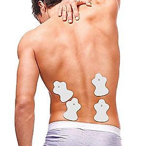 DONECO Omron Compatible TENS Electrodes - 10 (5 Pair) Premium Omron Compatible Replacement Pads for TENS Units