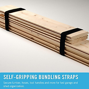 VELCRO Brand VEL-30767-AMS Narrow Straps 3/4 in x 30 ft Roll | Cut to Length Reusable Self-Gripping Tape | Bundle Wrap Garden Tools, Hoses, Organize Craft Supplies, Camping Gear, More | Black