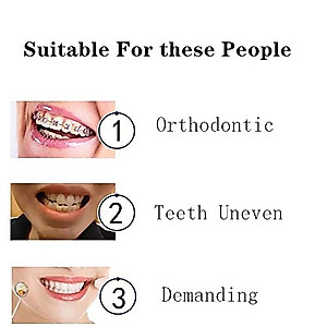 4 Pieces Tuft Toothbrush Tiny Small Head End Tuft Toothbrush, Orthodontic Soft Trim Wisdom Toothbrush Single Compact Interdental Interspace Brush (Single)