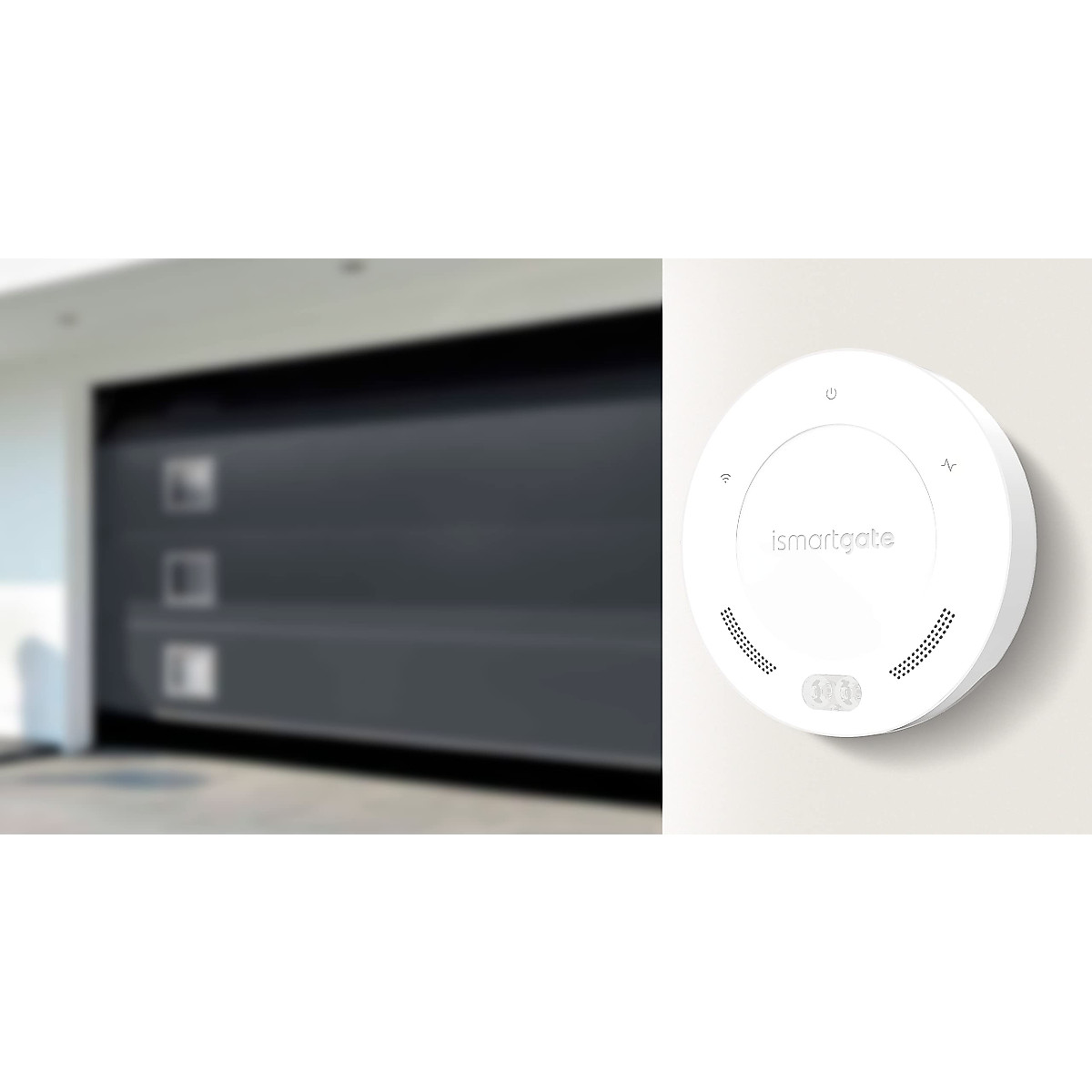 ismartgate Mini Smart Garage Door Opener Remote, APP Control, Compatible with Amazon Alexa, Google Assistant, IFTTT, Compatible with All Garage Openers. Wired Sensor Included.