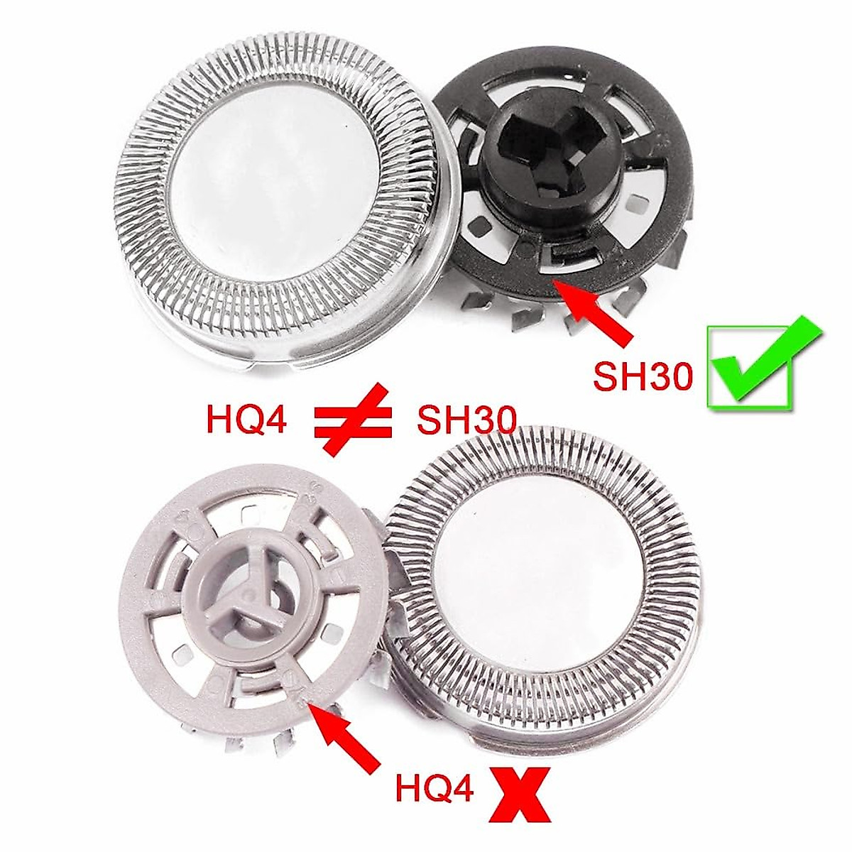 SH30/52 Premium Precision Blade Replacement Heads for 1000,2000,3000 Series Electric Shavers