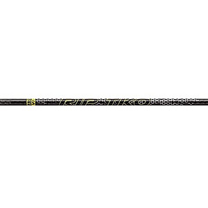 Victory Archery RIP TKO Elite Low Torque 350 Spine Shaft - 12 Pack, Black