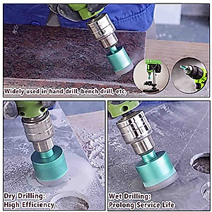 FACHLICH Dry Diamond Drill Bits,Diameter 5/6"(22mm) with Hex Shank Connection for Granite Marble Tile Porcelain Ceramic Hard Materials