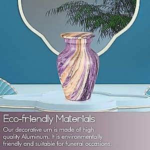 Dletay Mini Urn for Human Ashes 2.9 Inch Small Keepsake Urns Aluminum Mini Cremation Urn Memorial Small Urns for Human Ashes Miniature Funeral Urns