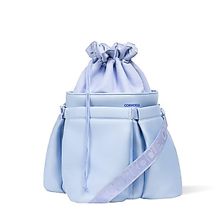 Corkcicle Travel Soft Bucket Cooler, Water Resistant Insulated Bag, Perfect for Wine, Beer, and Ice Packs, Periwinkle