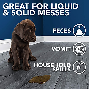 Simple Solution Abzorbitall Pet Mess Absorbent Towels | Multi-Surface Urine & Dog Poop Cleaning Sheets | 12 x 17 | 30 Towels