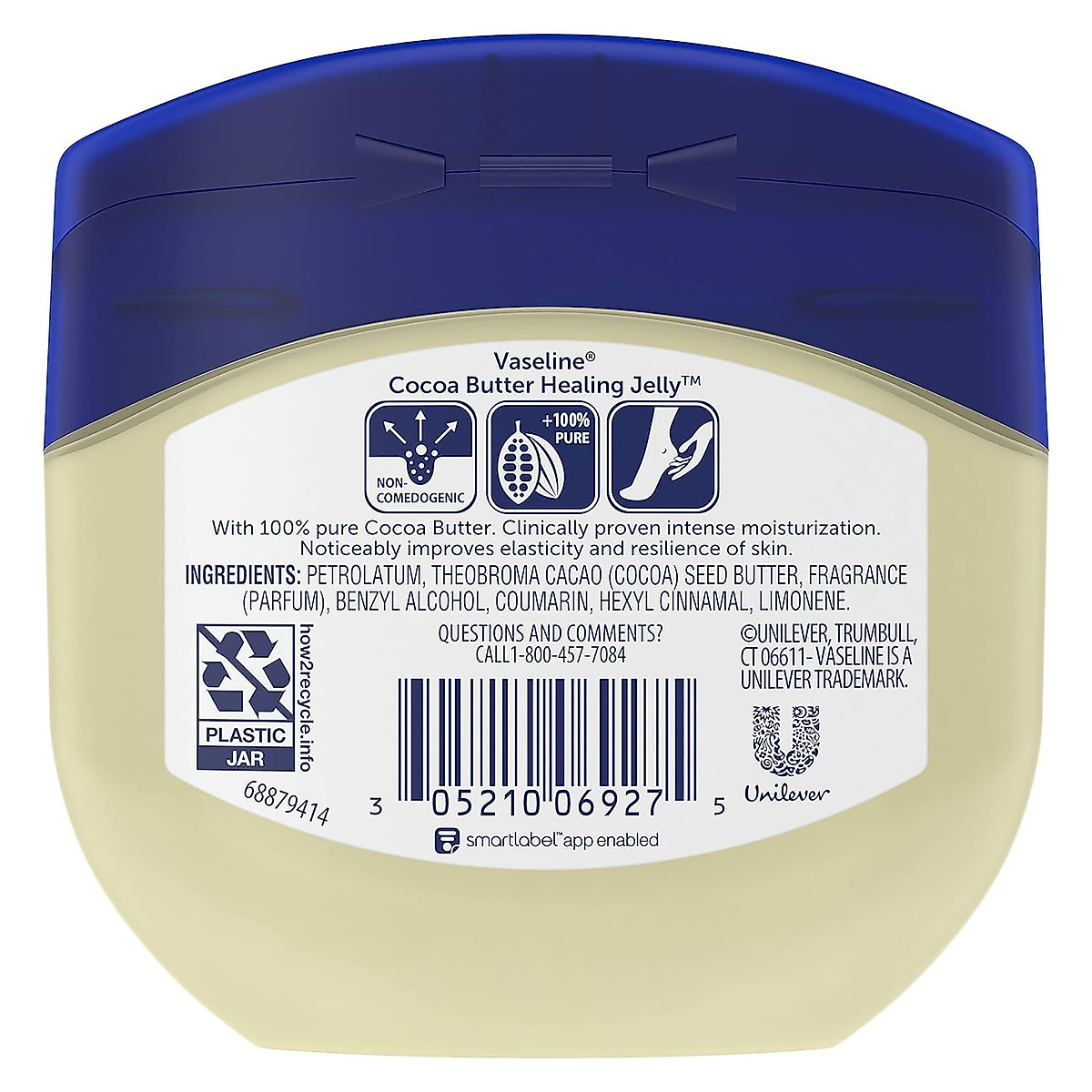 Vaseline Petroleum Jelly, Cocoa Butter, 7.5 Ounce (Pack of 2)