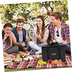 ULTECHNOVO Insulation Bags Reusable Grocery Bags Catering Foldable Shopping Bag Insulated Bags for Food Grocery Shopping Bags Restaurant Insulated Bag Cooler Bag Jumbo Insulated Bag