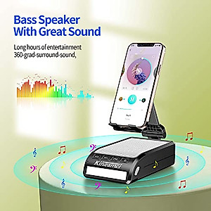Men Female Dad Festival Gift - Cool Boy Friend Portable Bluetooth Speaker with Phone Stand Wife Kitchen Mens Gadgets Accessories Great Holiday Birthday Present Tech Christmas Father Gifts Son for Mom