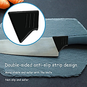 Plaeirufy 10pcs Household Knife Back Protector Universal Hand Guard Knife Back Kitchen Hand Guard Universal Meat Cutting Tool Blade Finger Hand Guards Silicone Knife Guards