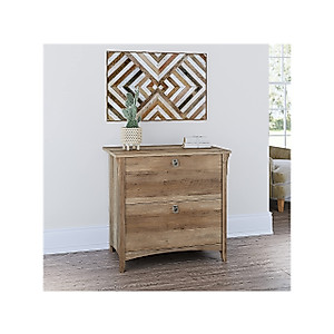 Bush SAF132RCP-03 Salinas 2-Drawer Lateral File Cabinet, Letter/Legal, Reclaimed Pine, 31.73-Inch