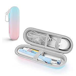 Yinke Travel Case for Oral-B/Oral-B Pro Smartseries/Philips Sonicare ProtectiveClean Electric Toothbrush, for 1000 4100 Hard EVA Case Protective Cover Storage Bag (Gradient)