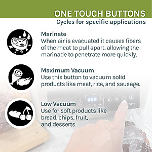 VacMaster VP95 Chamber Vacuum Sealer with Industrial Oil Pump. Great for Portioning, Meal Prep, Restaurants, Catering, Food Trucks, Sous Vide, Home. Great for Dry Goods, Liquids and Marinades.