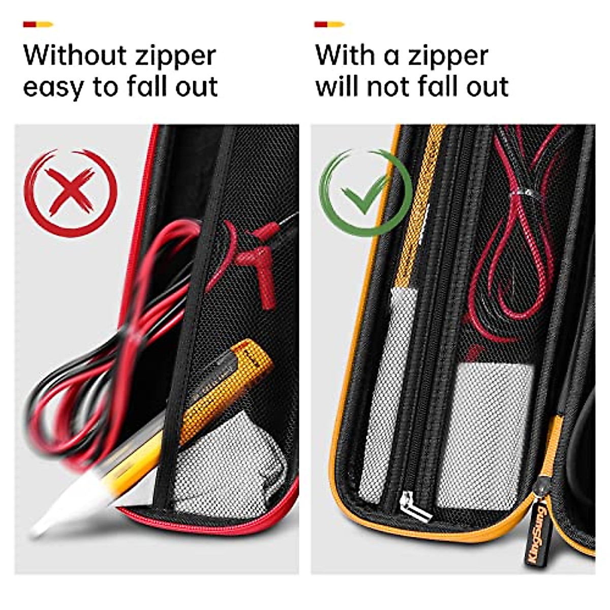 KingSung Hard Case for Fluke T5-600/T5-1000/ T5600/ T6-1000/ T6-600 Electrical Voltage, Tester Multimeter Carrying Storage Bag, Black