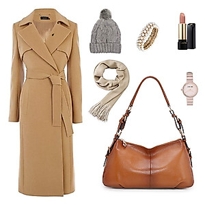 Kattee Women's Genuine Leather tote Handbags Shoulder Bag