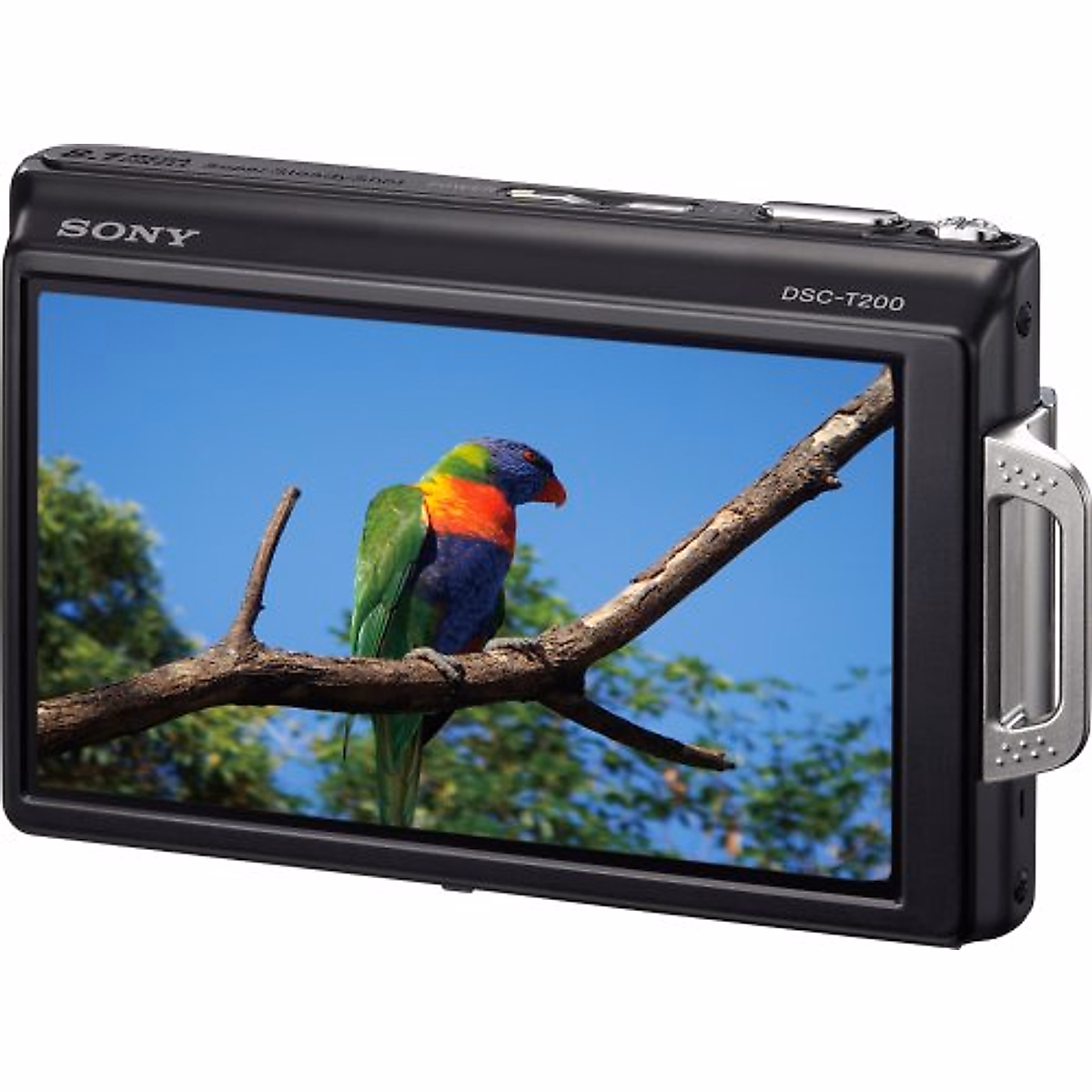 Sony Cybershot DSC-T200 8.1MP Digital Camera with 5x Optical Zoom with Super Steady Shot Image Stabilization (Black) (OLD MODEL)