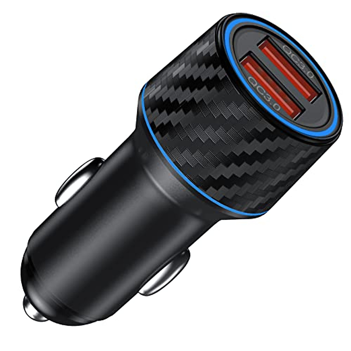 Car Charger, GBEAST Total 36W Mini USB Car Charger with Fast Charging Dual QC3.0 Port(Each Port 18W) Car Phone Charger Compatible with Samsung Galaxy S22/S21/S20 Plus/Ultra /S10+/S10, iPhone 14 etc
