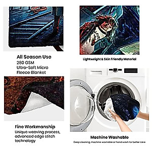 Things Blanket Christmas Throw Blanket Flannel Fleece Blanket Super Soft Warm and Cozy for Sofa Bed Couch Travel Blanket 50"x40"