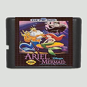 Spire Ariel The Little Mermaid 16 bit MD Game Card For 16 bit Sega MegaDrive Genesis game console (JAP Shell)