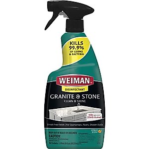 Weiman Disinfectant Granite Daily Clean & Shine, 24 Fl Oz (Pack of 1)