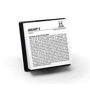 2021 History Channel Unexplained Mysteries Boxed Calendar: 365 Days of Inexplicable Events, Strange Disappearances, and Baffling Phenomena (Daily Calendar, Desk Gift for True Crime Fans)