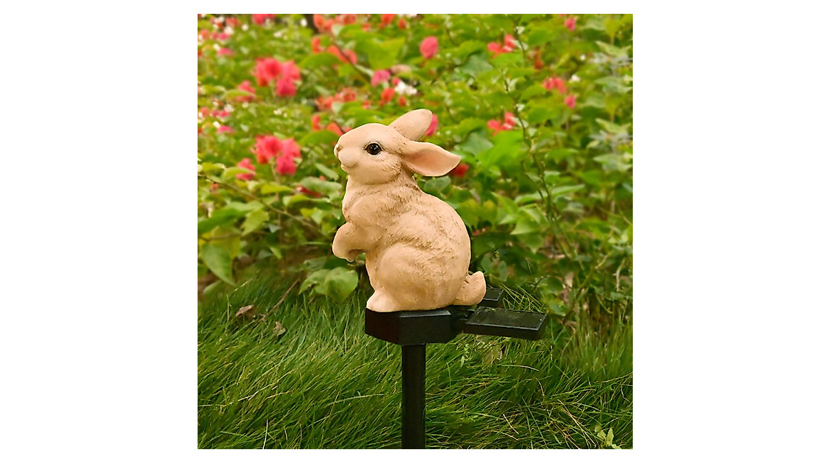Juliahestia Solar Rabbit Garden Ornaments - Waterproof Outdoor Decor