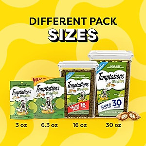 Temptations MixUps Catnip Fever Flavor Crunchy and Soft Cat Treats, 30 oz. Tub