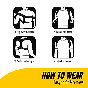 FUTURO Posture Corrector, Fits Men and Women, Helps Promote Better Posture, Back Support, Doctor Developed, Adjustable