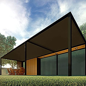 Patio Paradise 12' x 53' Sunblock Shade Cloth Roll,Brown Sun Shade Fabric 95% UV Resistant Mesh Netting Cover for Outdoor,Backyard,Garden,Plant,Greenhouse,Barn