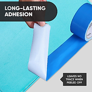 Holifeos Duct Tape 6 Rolls, Colored Duct Tape 2 Inches x 15 Yards, Heavy Duty Duct Tape Colors, Yellow Red Orange Blue Purple Green Bright Duct Tape Colors and Patterns, Waterproof Rainbow Tape