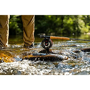 Greys Lance 9' 5wt Fly Fishing Rod, 4-Piece Intermediate Modulus Carbon Blank, Anodised Alloy Reel Seat, AAA Cork Handle