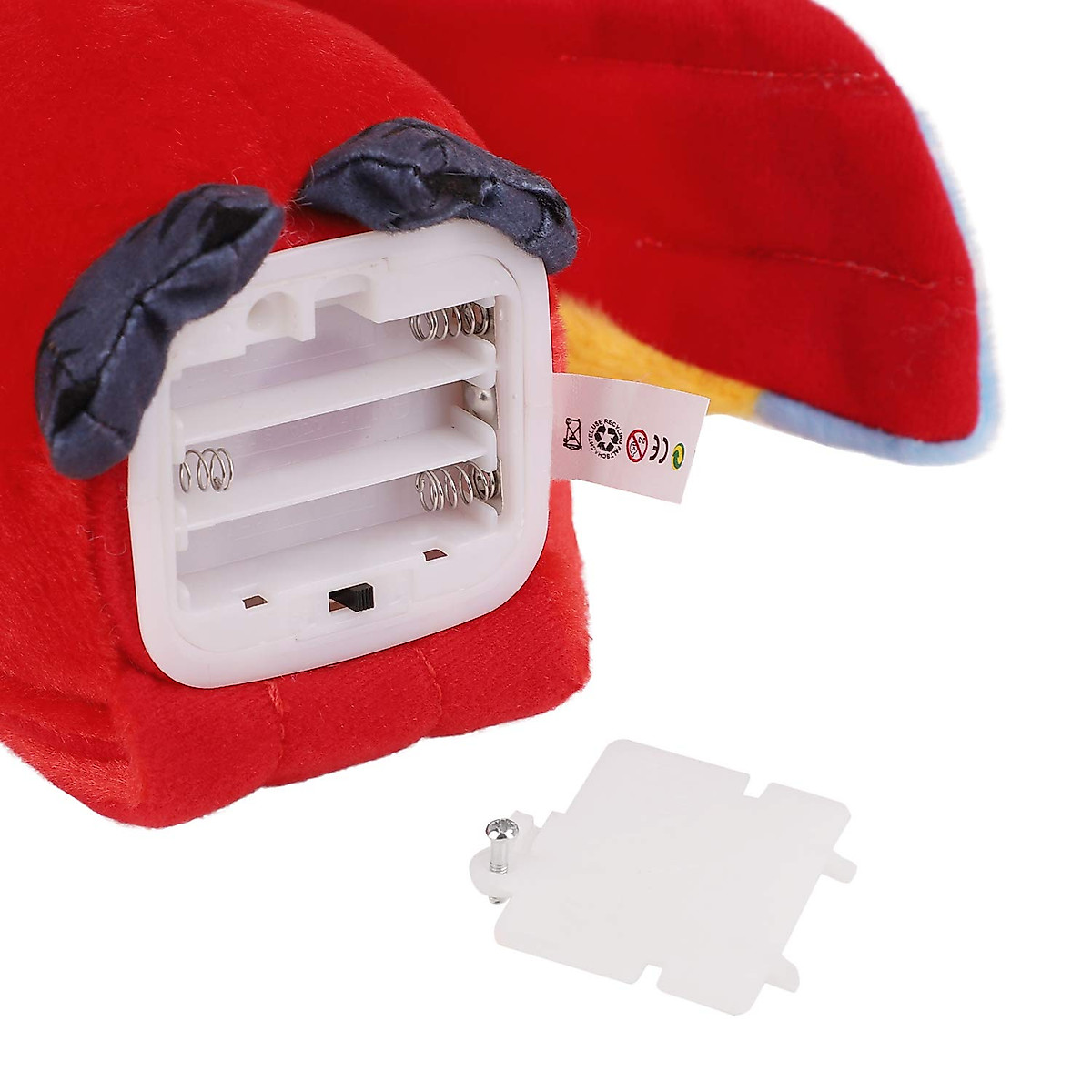 Talking Macaw Parrot Repeat What You Say Stuffed Animal Plush Toy Electronic Record Animated Bird Shake Wings Speaking Parrot Pet Plush Interactive Toys for Kids Boys Girls Christmas Birthday Gift