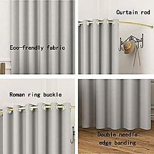 YJFENG-Broom, YJFENG Clothing Store Changing Room, Women's Clothing Store Dressing Fitting Tent Room, C-Shaped Curtain Rod, for Shopping Malls, Offices, with Hook Up (Light Gray,80x80cm)
