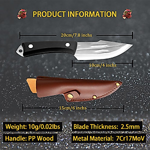 Japan Knives Boning Knife, Small outdoor fixed blade, kitchen utility knives, Meat Cutting, For Home kitchen Cooking Outdoor Camping BBQ