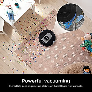 Shark RV2502AE AI Ultra Robot Vacuum with XL HEPA Self-Empty Base, Bagless, 60-Day Capacity, LIDAR Navigation, Smart Home Mapping, UltraClean, Perfect for Pet Hair, Compatible with Alexa, Black