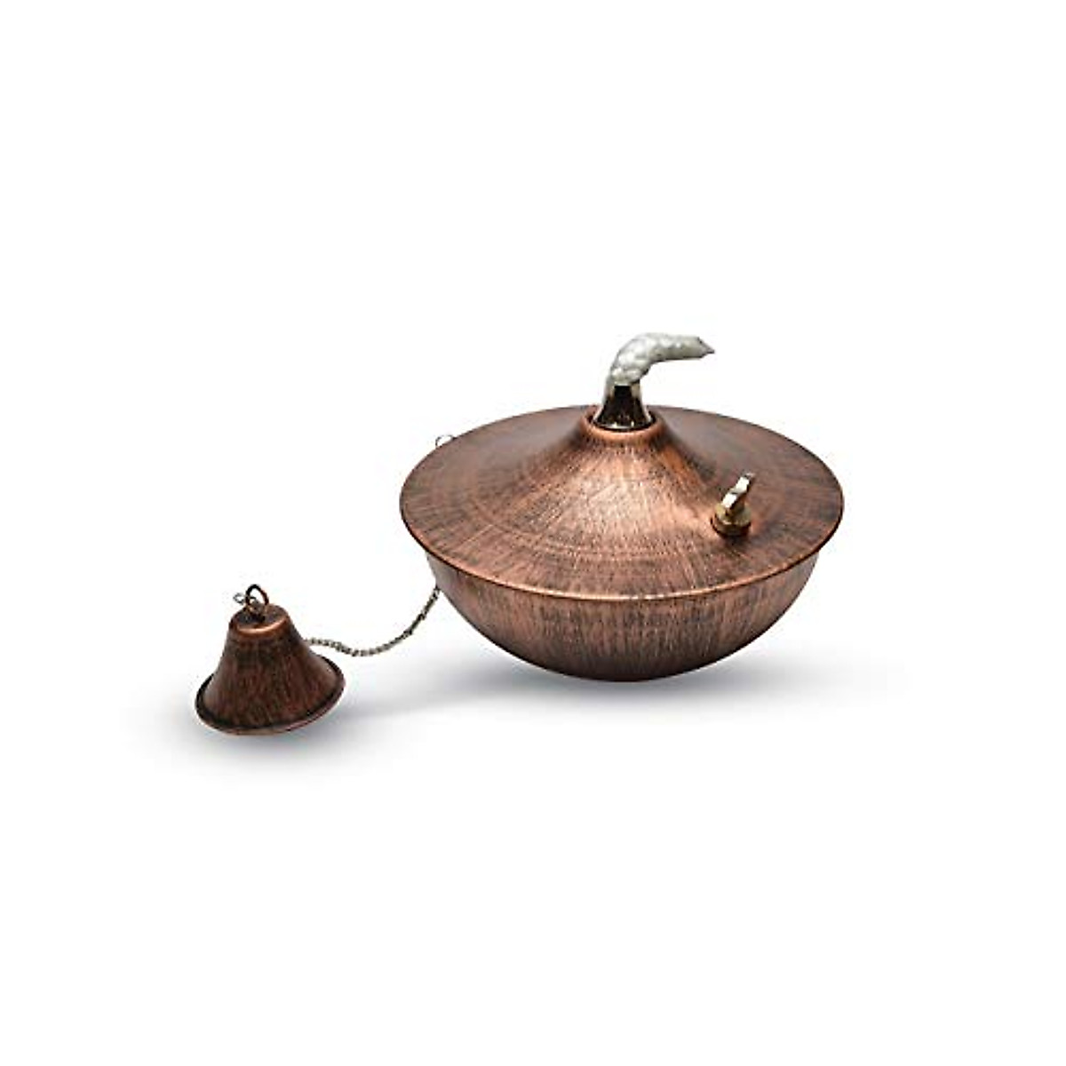 Legends Direct Maui Premium Metal Landscape Lantern Torches, 54" Tall- Tiki Style/w Snuffer, Fiberglass Wick & Large 32oz Oil Lamp for Outdoor, Patio, Garden, Lawn use and More (Brushed Bronze)