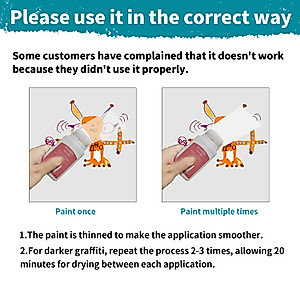 AUOMLVH White Paint For Wall,Small Roller Brush Wall Repair Tool,Eco-friendly Latex Paint with Small Roller Brush,Water-Based,Low VOC, Non-Toxic,The best choice for removing wall stains White Paint For Wall(white)