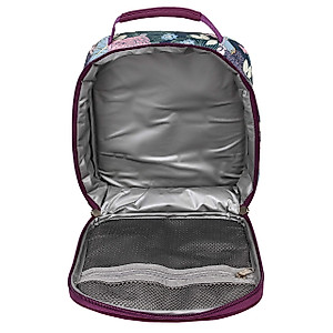 J World New York Kids' Duo Rolling Backpack with Lunch Box Set, Secret Garden, One Size