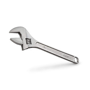 Edward Tools Adjustable Wrench (15") - Heavy Duty Drop Forged Steel - Precision Milled Jaws for Maximum Gripping Power - Rust Resistant Finish - Tempered and Heat Treated Steel - Secure Adjustable Jaw