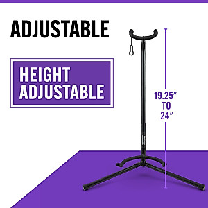 On-Stage XCG4 Black Tripod Guitar Stand, Single