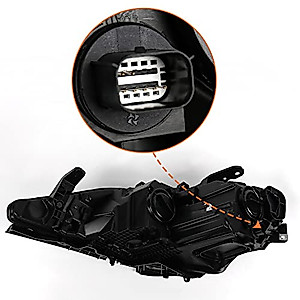 FIONE for Chrysler Pacifica Headlights Assembly 2018 2019 2020 halogen Projector Headlamp Right Passenger Side RH 68370844AA